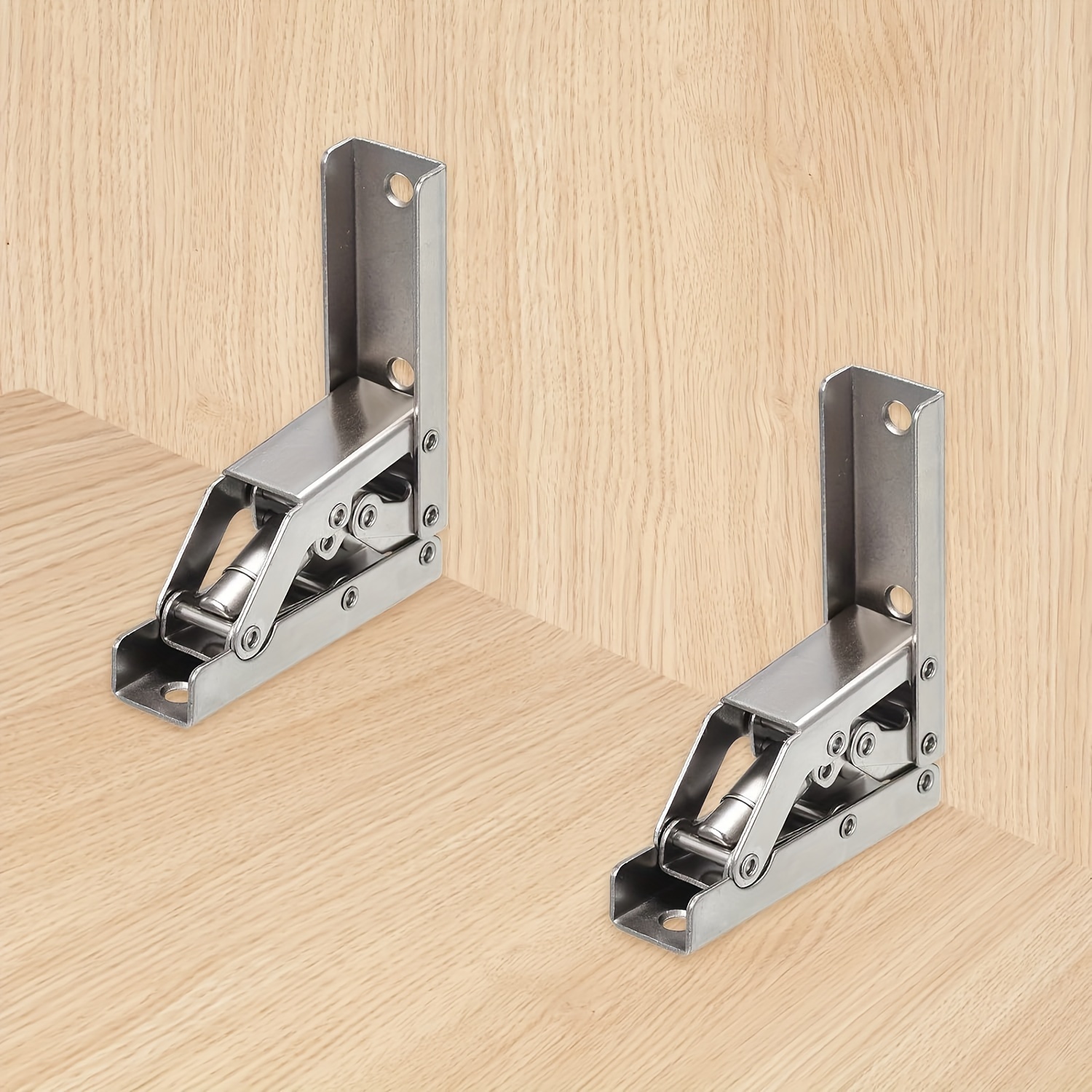 Modern Stainless Steel 90 degree Folding Shelf Hinges Sleek - Temu