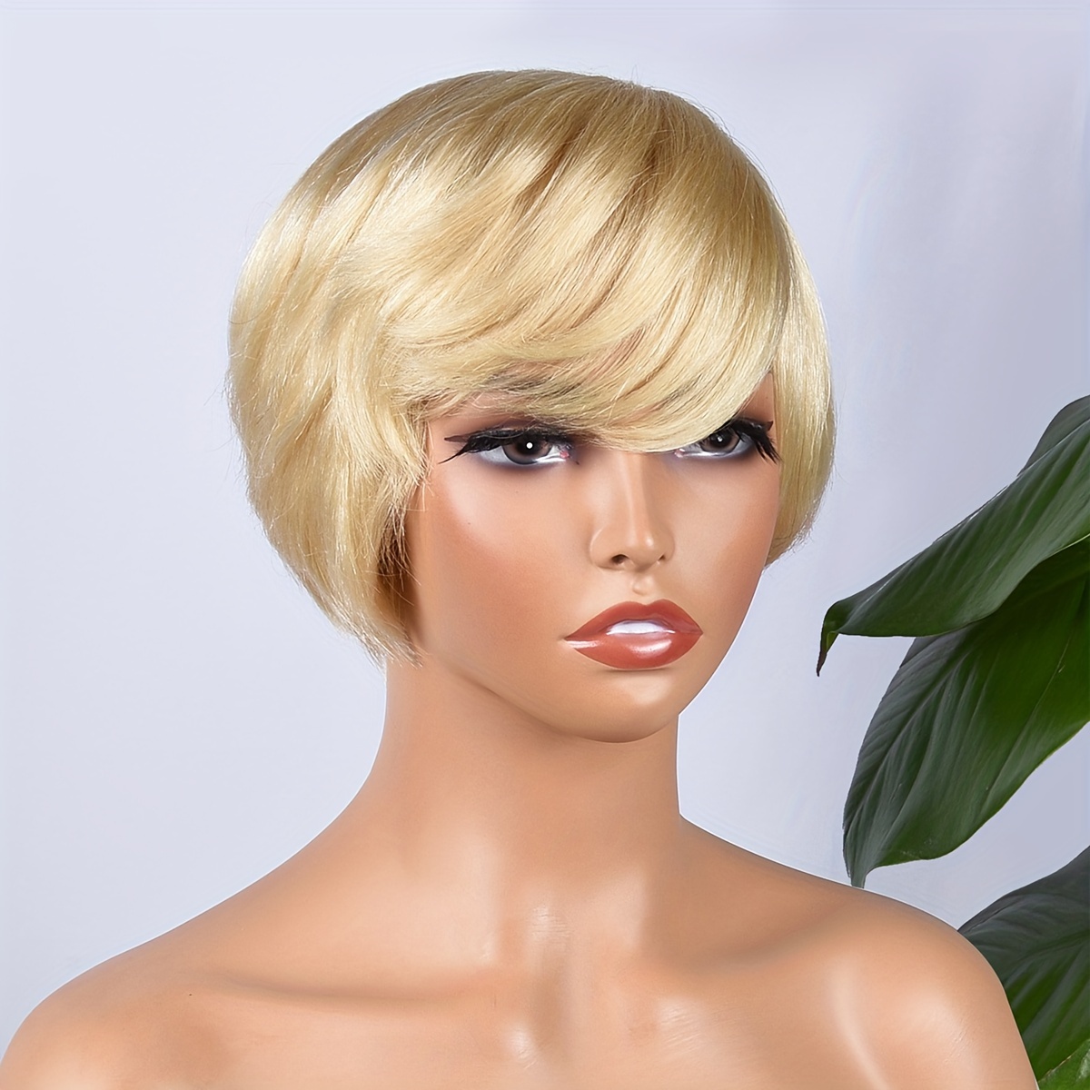 Woven Wigs Unisex adult Basic Short Blonde Pixie Cut Wig - Temu