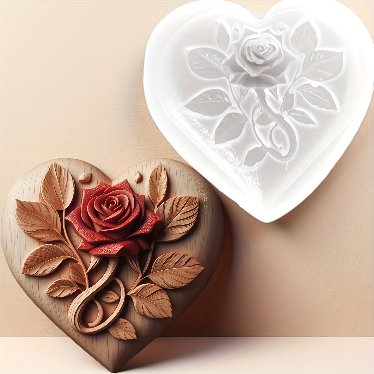 silicone molds for crafting sold on Temu United States