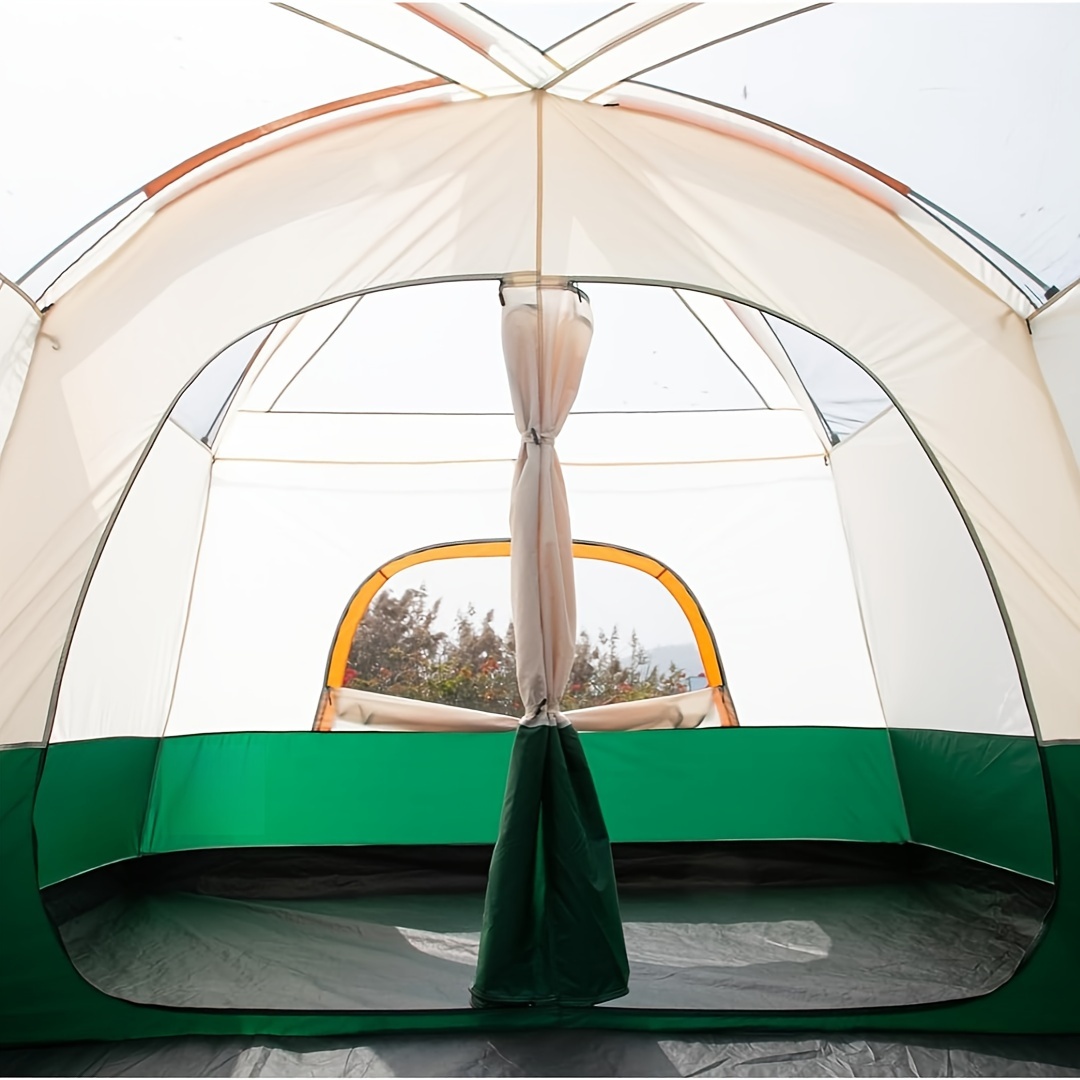 Extra Large Tent 10 12 People Family Cabin Tent 2 Rooms 3 Doors 3 ...