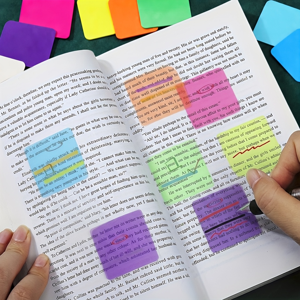transparent sticky notes sold on Temu United States