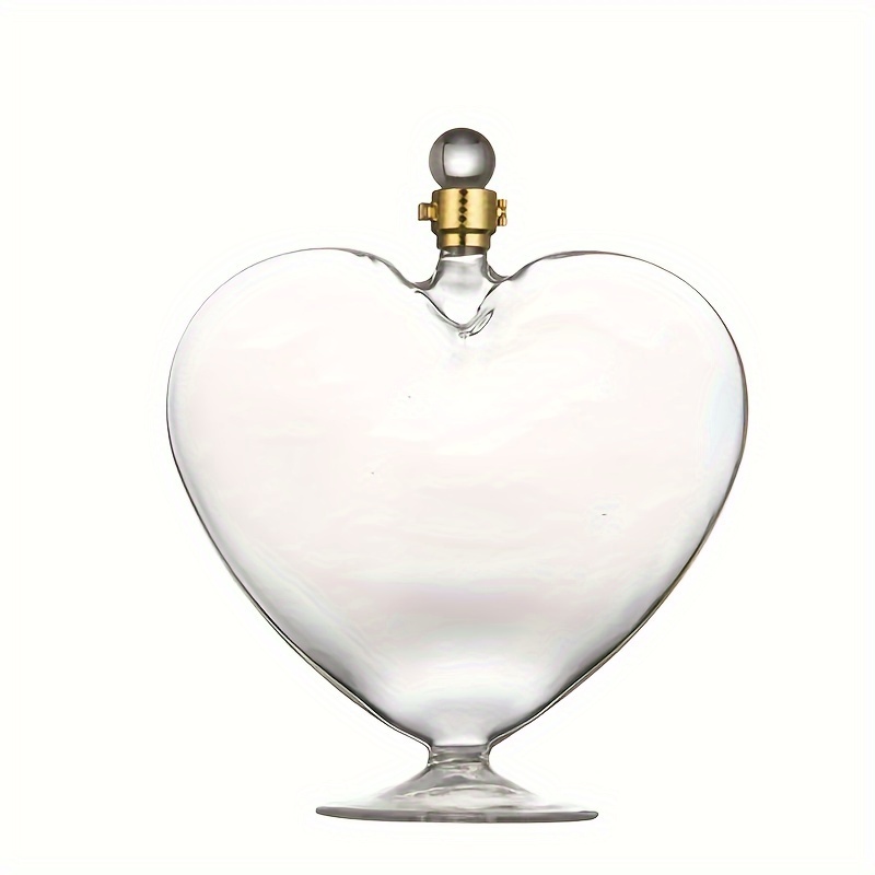 Heart shaped Wine Decanter Lead free Crystal Glass Whiskey - Temu