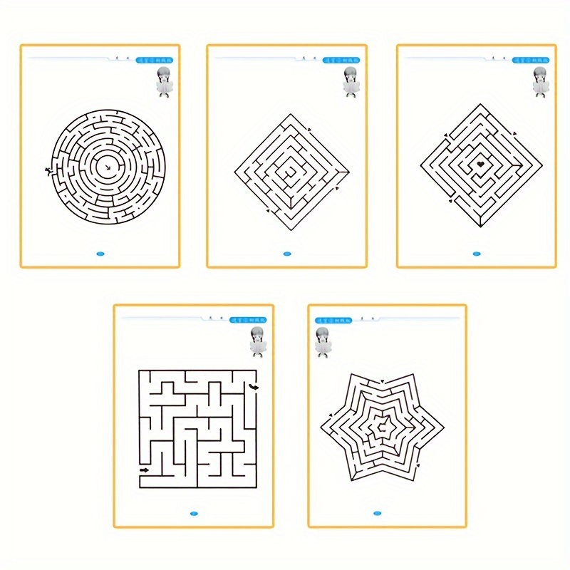Engaging Maze Puzzle Game Book Enhances Concentration - Temu Australia