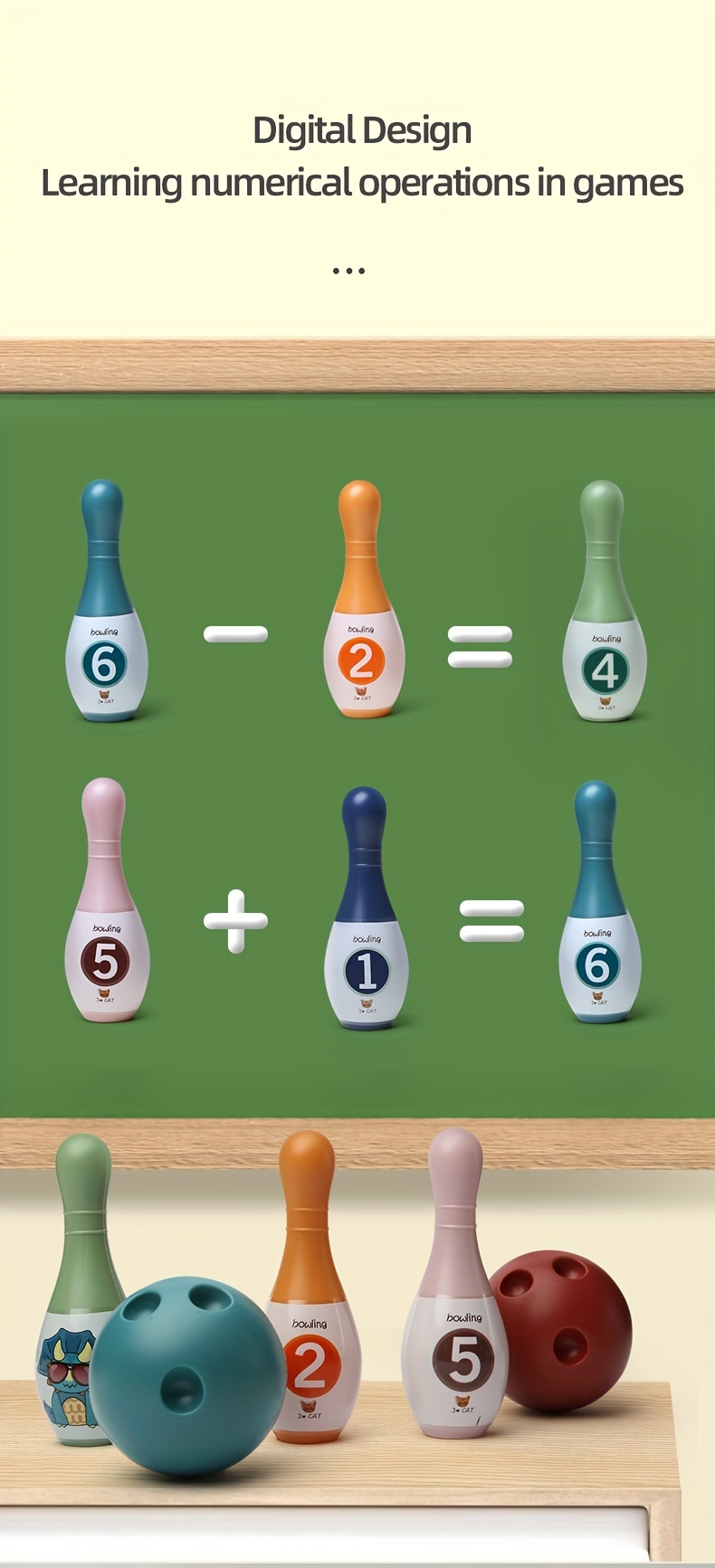 Kids' Bowling Set: Indoor Play Plastic Bowling Balls Pins - Temu