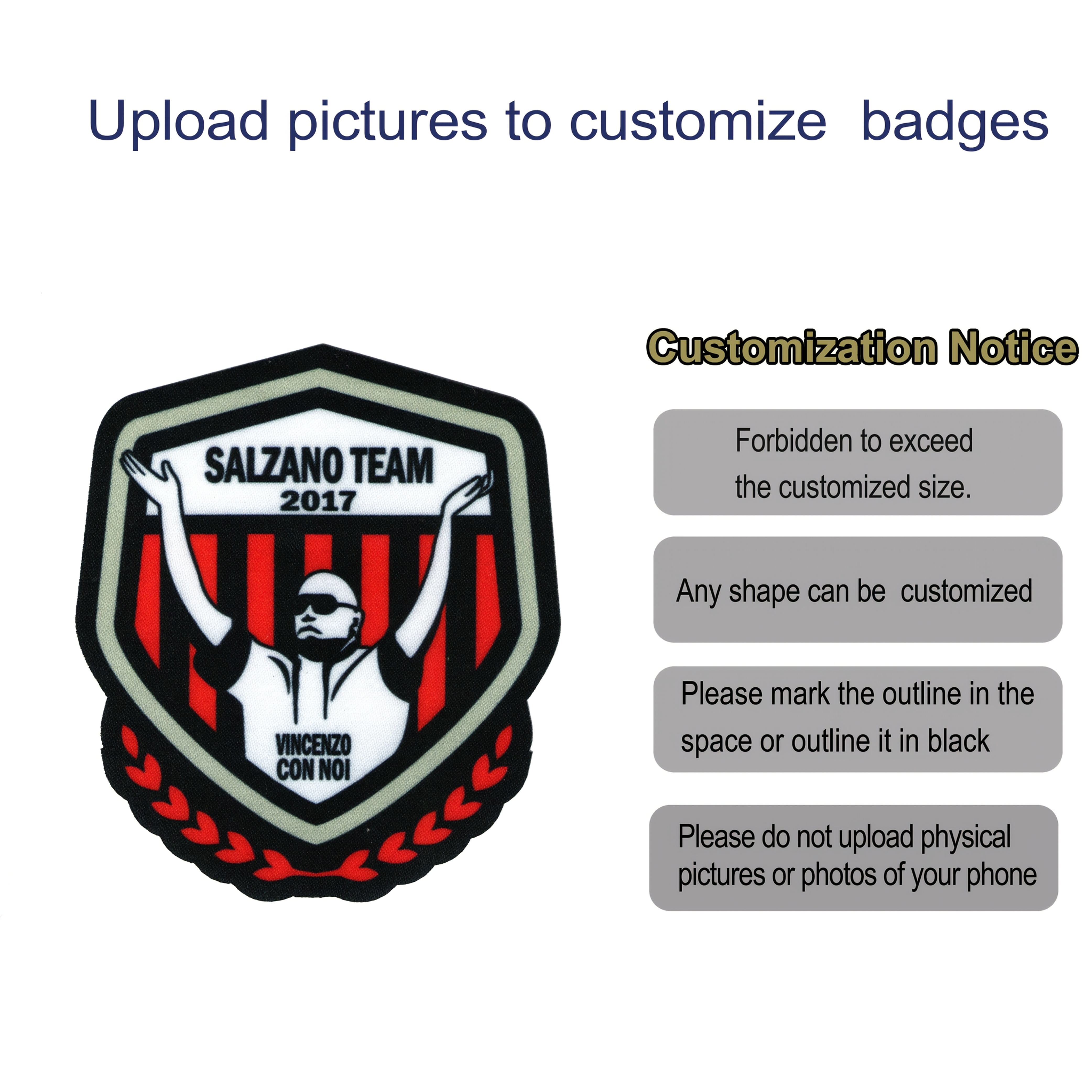 custom patches sold on Temu United States