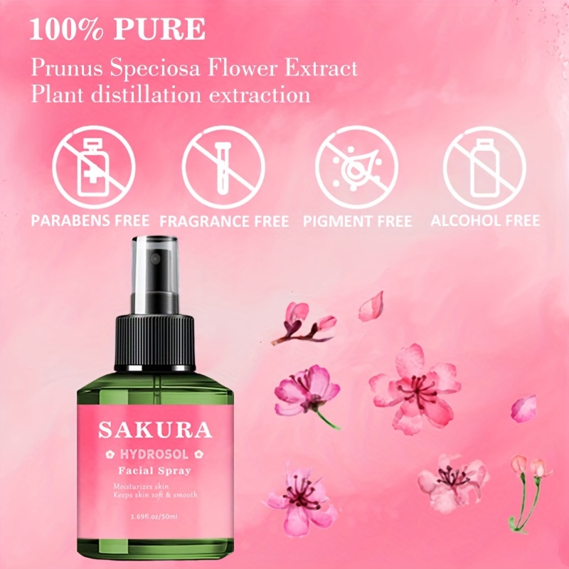 "sakura " Cherry Hydrating Facial Spray - 100% Pure Sakura Hydrosol ...