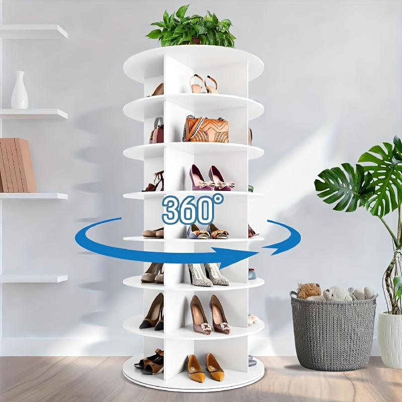 rotating shoe rack tower sold on Temu New Zealand