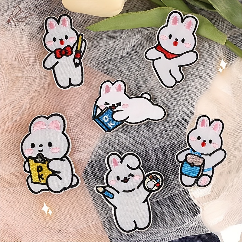 Cartoon Animal Bunny Embroidery Patches Self adhesive Fabric - Temu Ireland