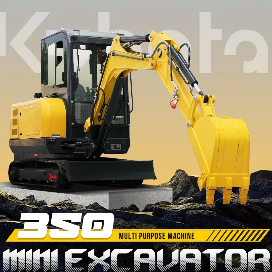 mini excavator sold on Temu United States