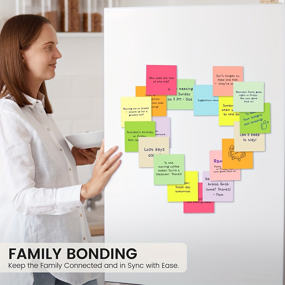 1 Pack Self-adhesive Sticky Notes For Office, Study & Family ...