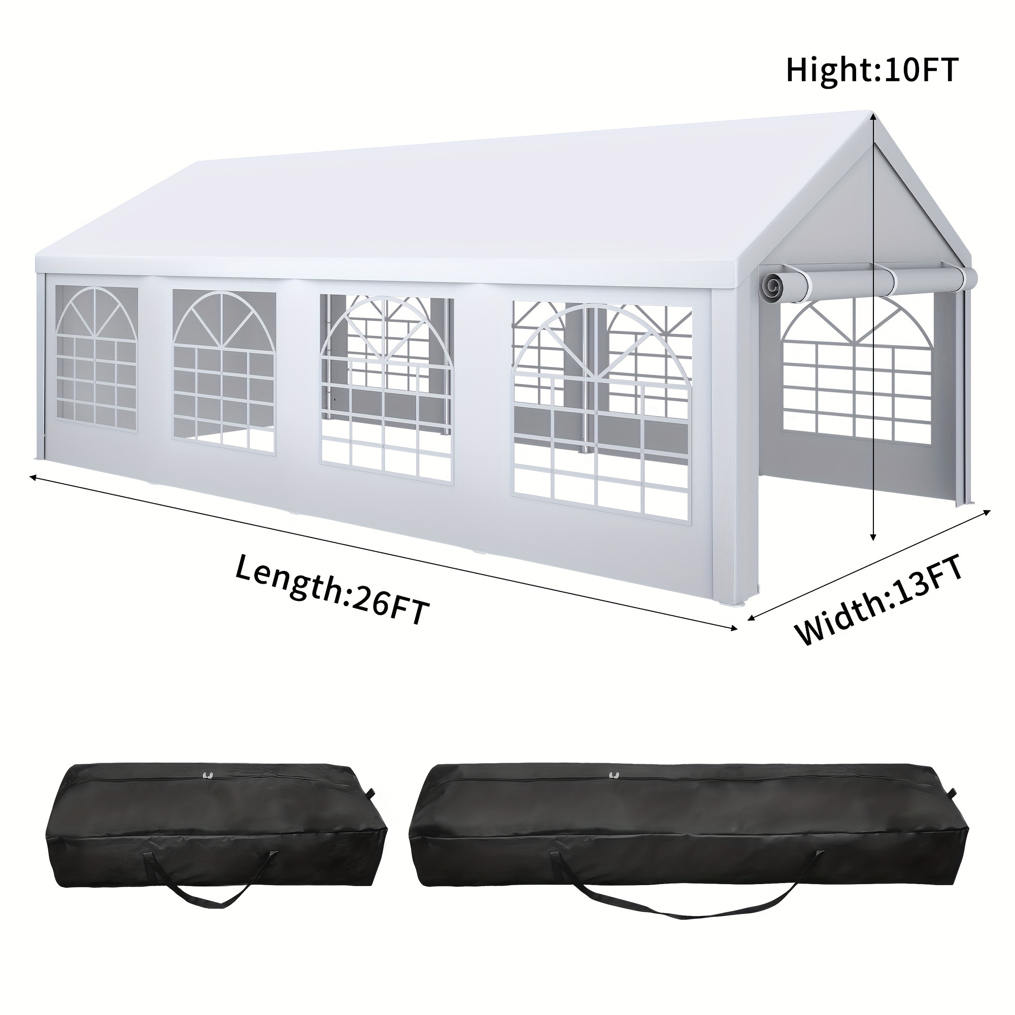 Naturehavenshop 13x26 Ft Party Tent Outdoor Wedding Event Shelters ...