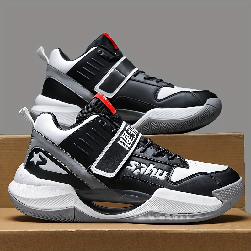 Men's Trendy Colour Block Basketball Shoes Comfy Non Slip - Temu United ...