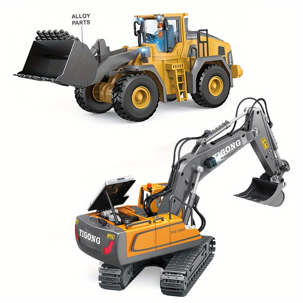 Bulldozer Toy 6 Channel RC Front Loader Bulldozer - 2.4Ghz Remote ...