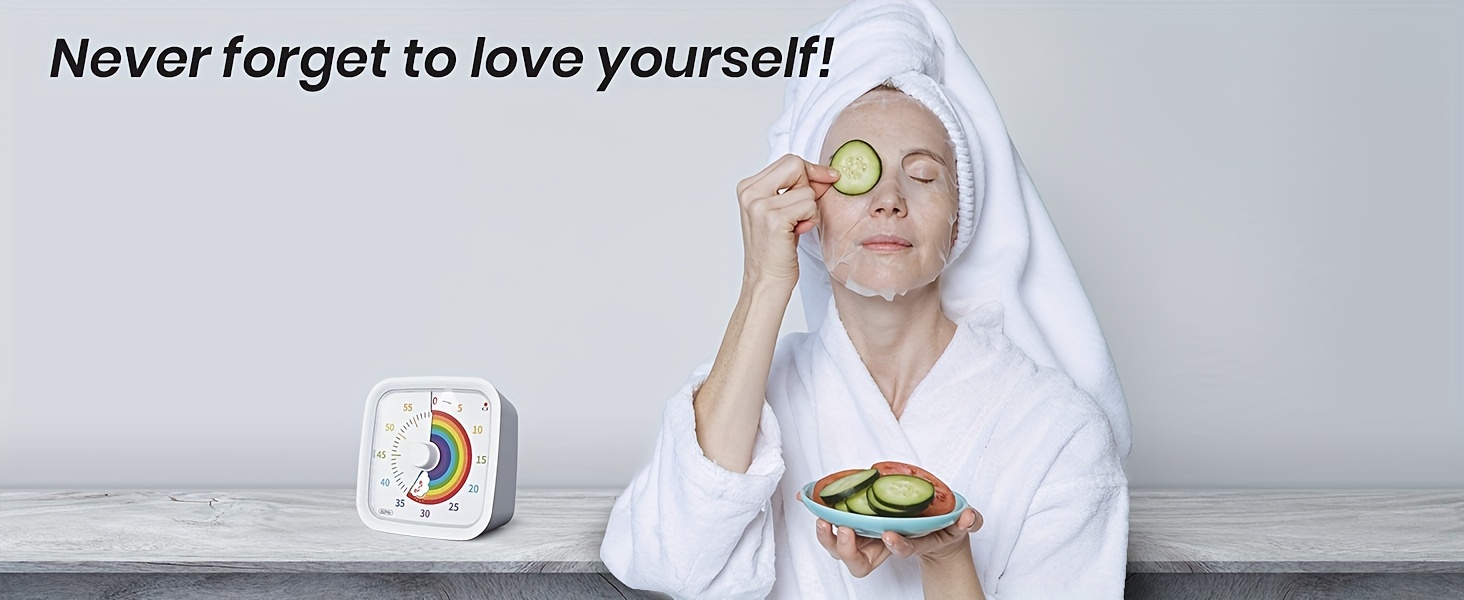 Rainbow Minute Visual Timer With Protective Case, Rainbow Disk ...