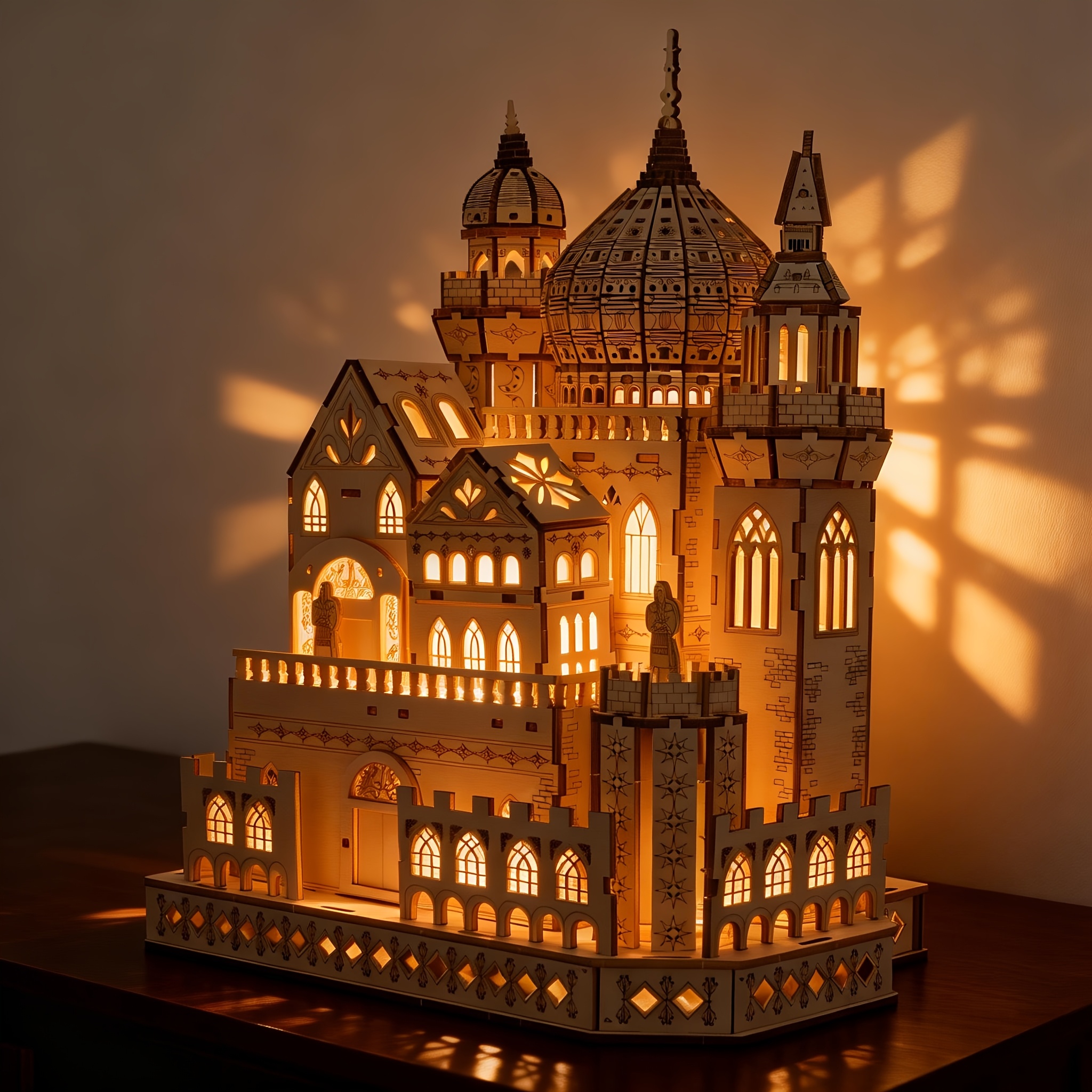 wooden building kits sold on Temu United States
