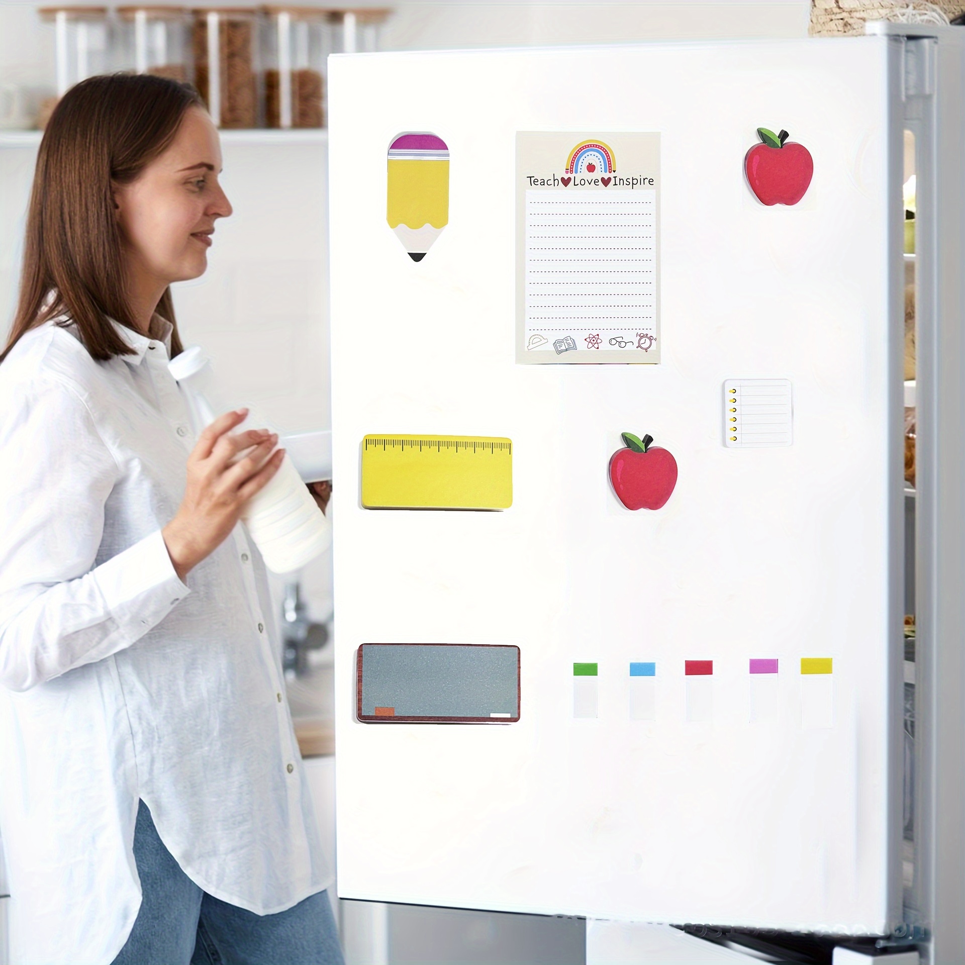 Teacher Sticky Notes Set Shaped Sticky Note Pads Lists - Temu Australia