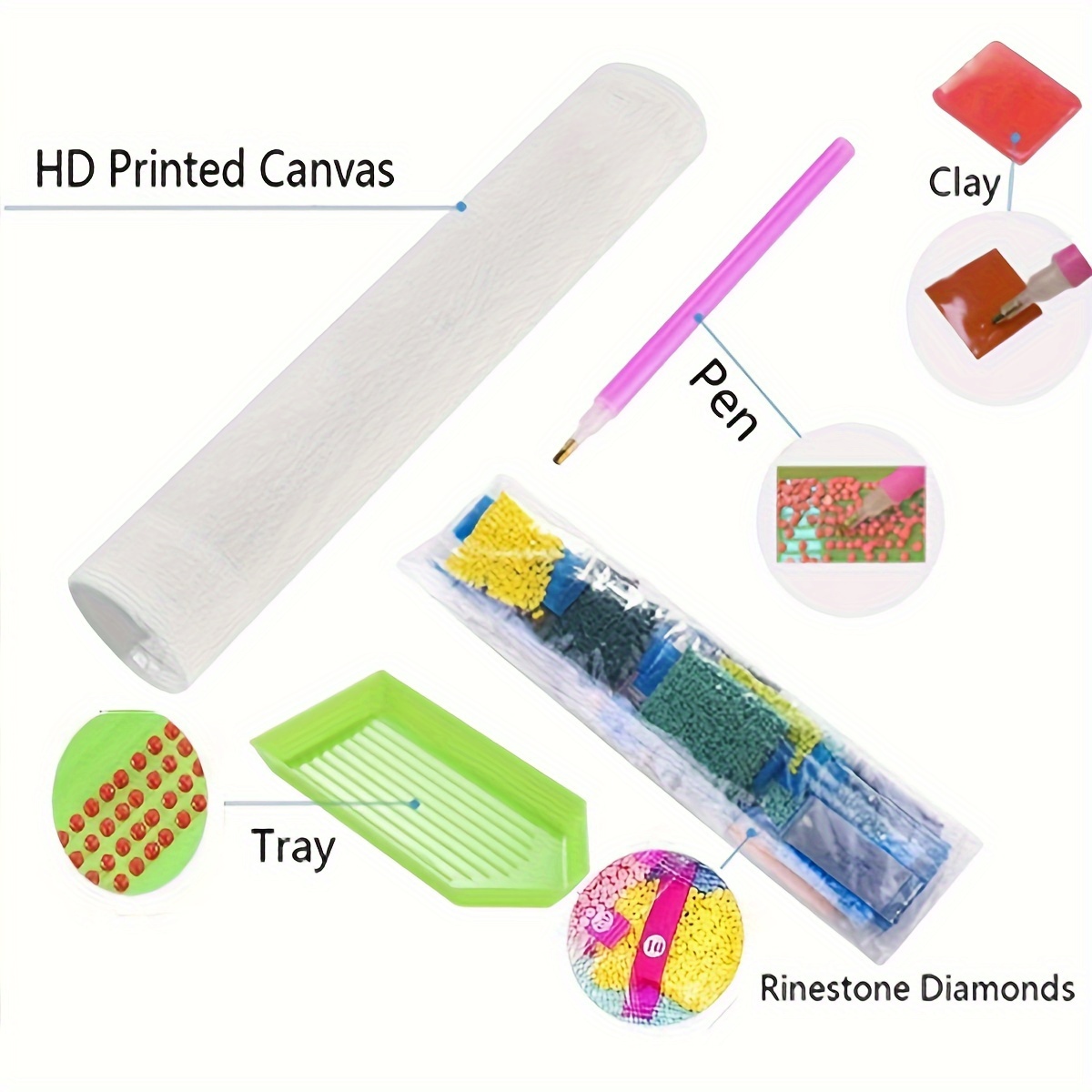 Festive 7.9x7.9 Inch Diamond Painting Kit: Christmas Snowman, Diy ...