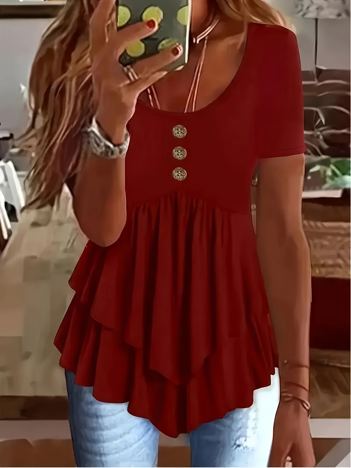 ladies tops and blouses sold on Temu United States