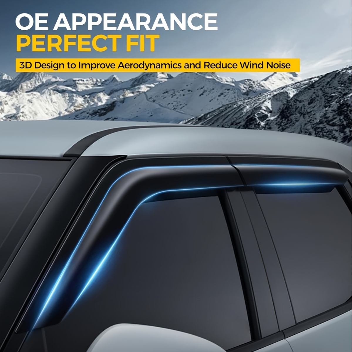 Rain Guards Car Windows Outside Mount Window Visors Rain - Temu