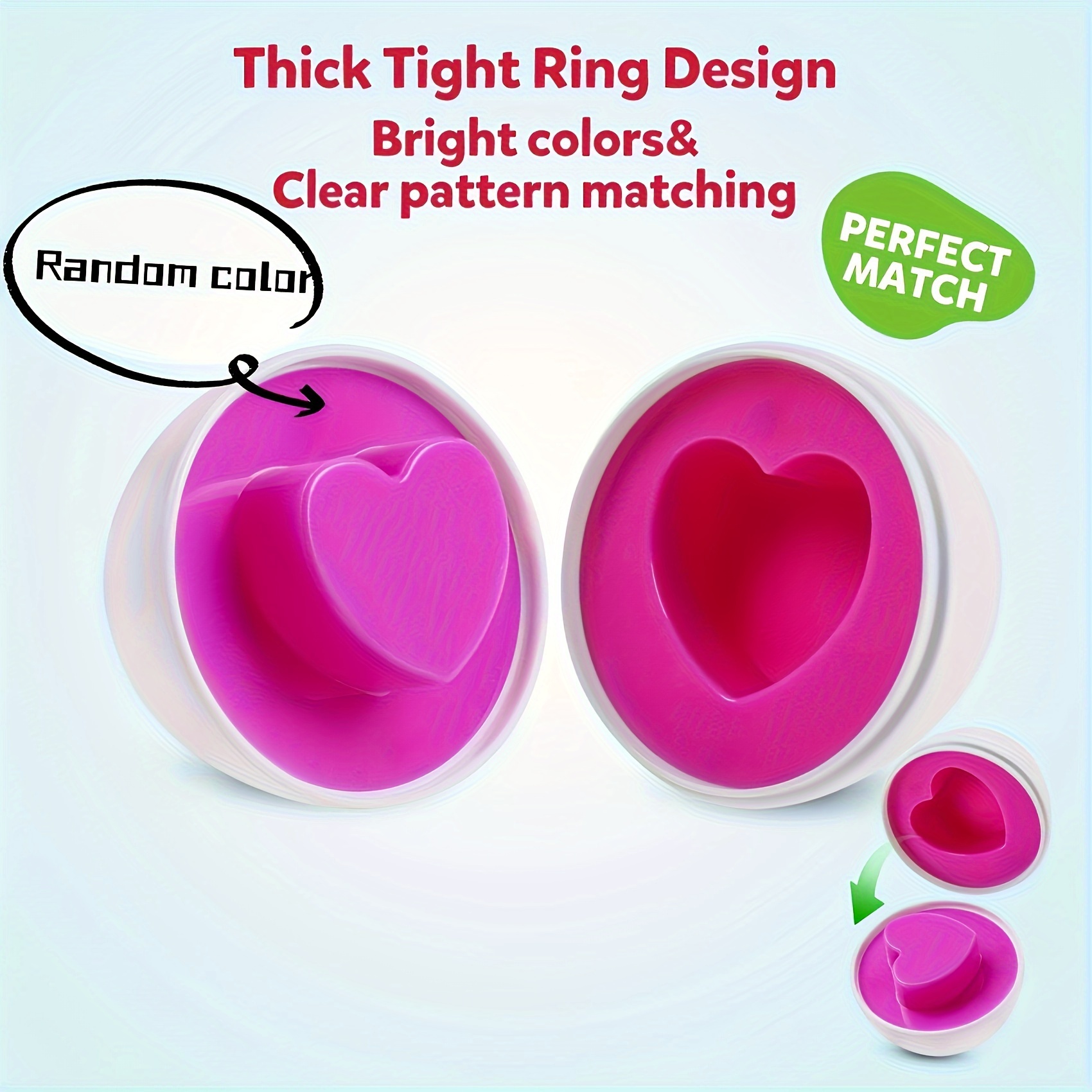 Educational Color Shape Matching Egg Toy Set Plastic Sorting - Temu