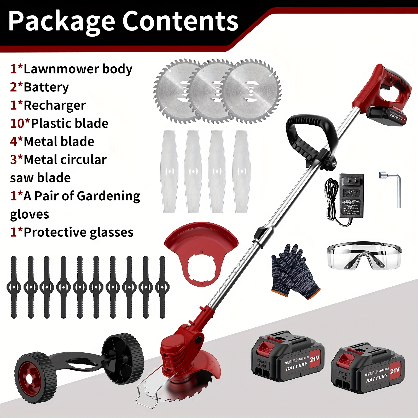 electric grass trimmer sold on Temu United States