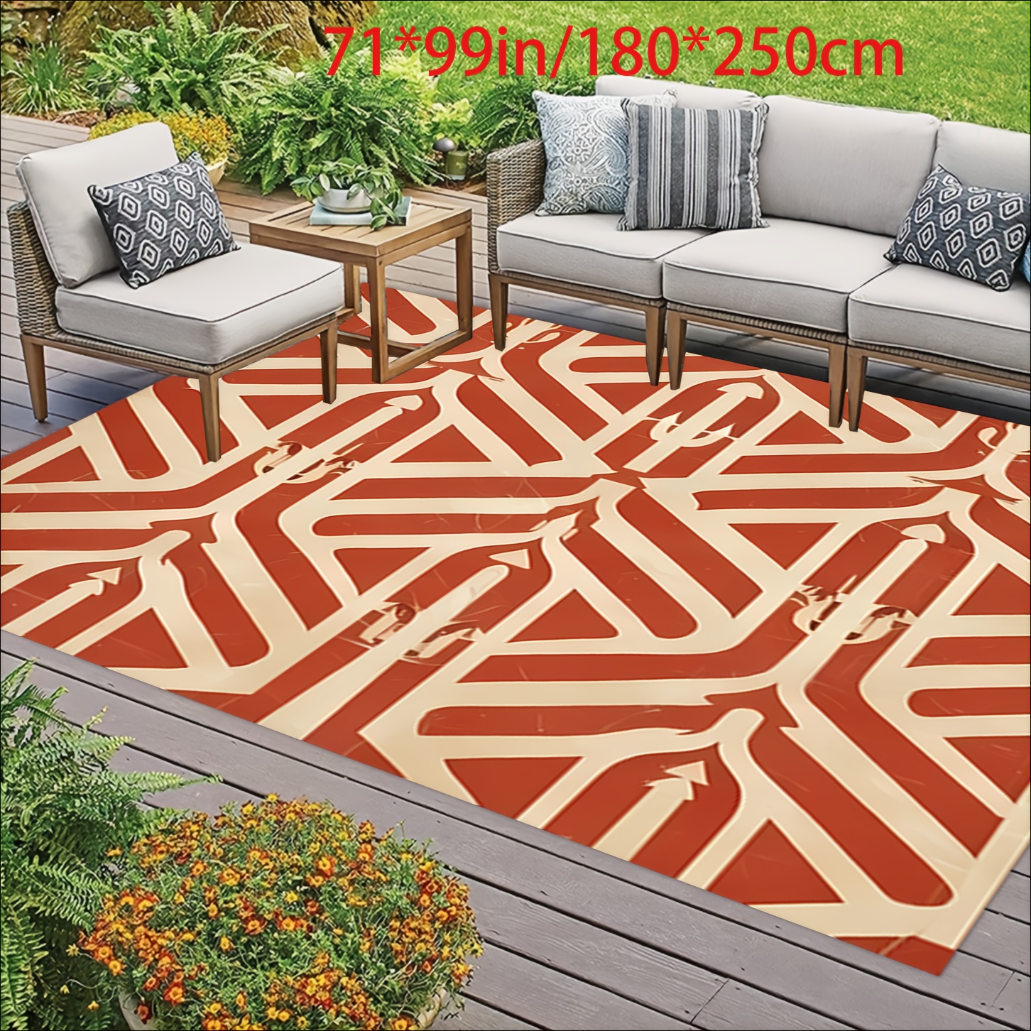 Black Bottom Rice Yellow Line Pattern Rug Outdoor Rug Non - Temu Australia