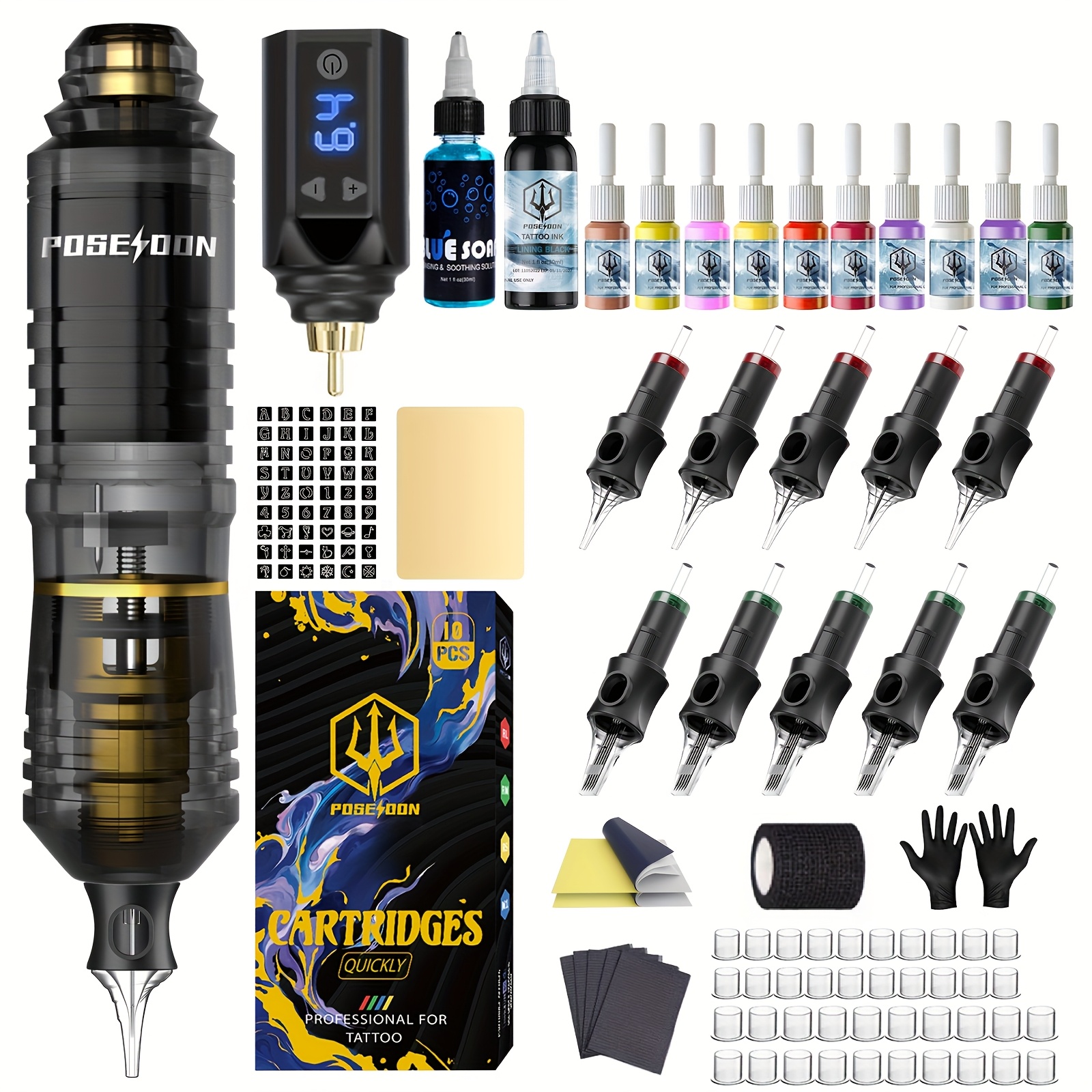 tattoo machines and kits sold on Temu United States