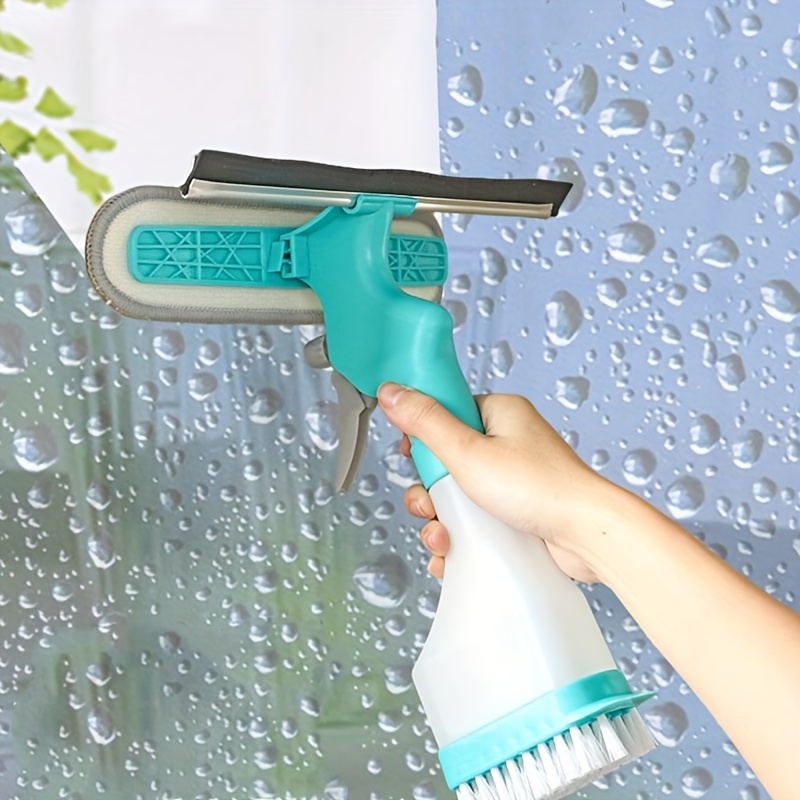 cleaning brush water spray glass household window wiper - Temu