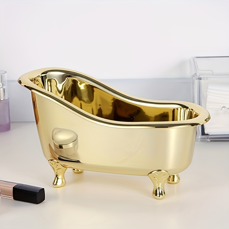Bathtub Soap Dish Holder Decorative Cosmetic Container Home - Temu ...