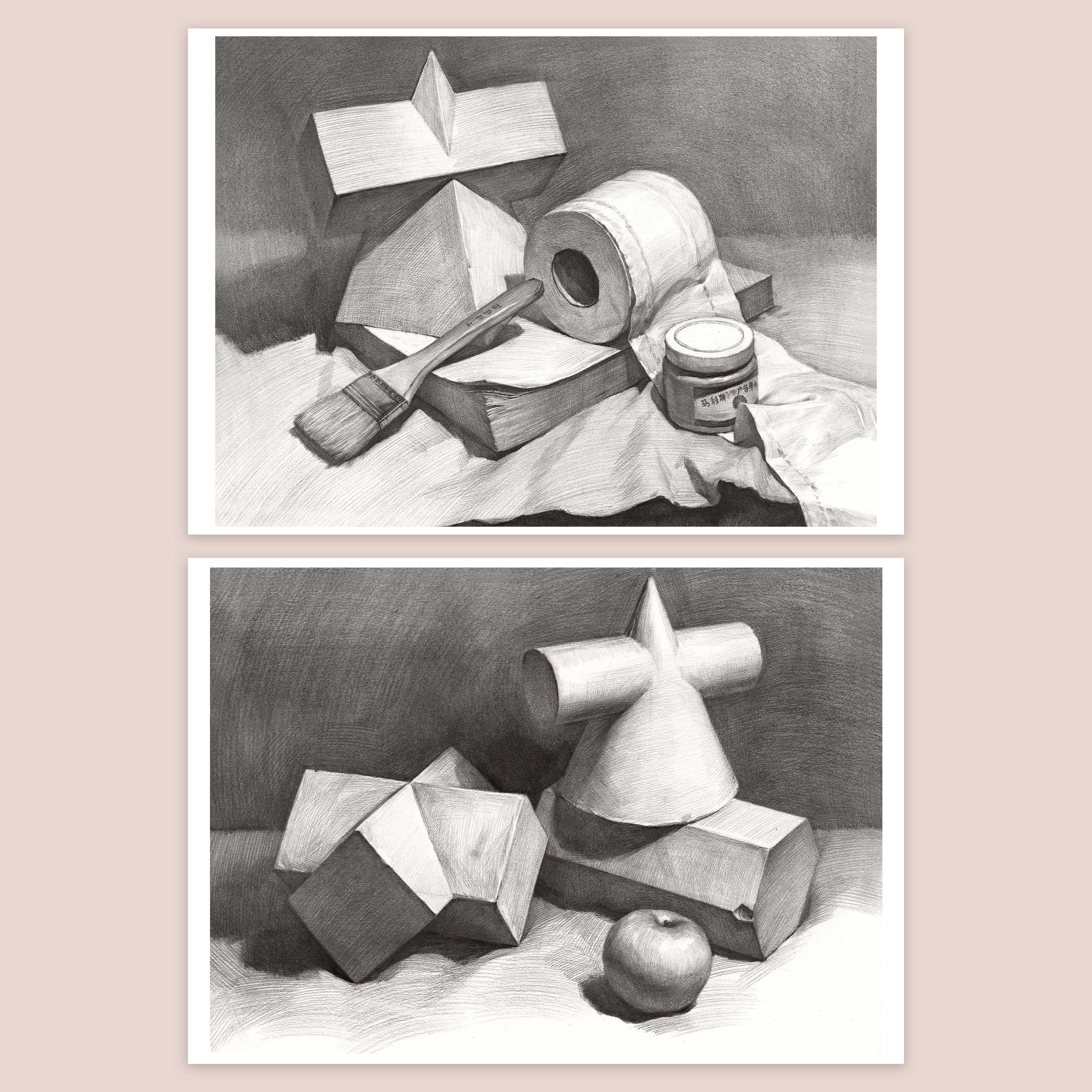 Art Student Drawing Copying Sketchbook 32 Copperplate Paper Drawing ...