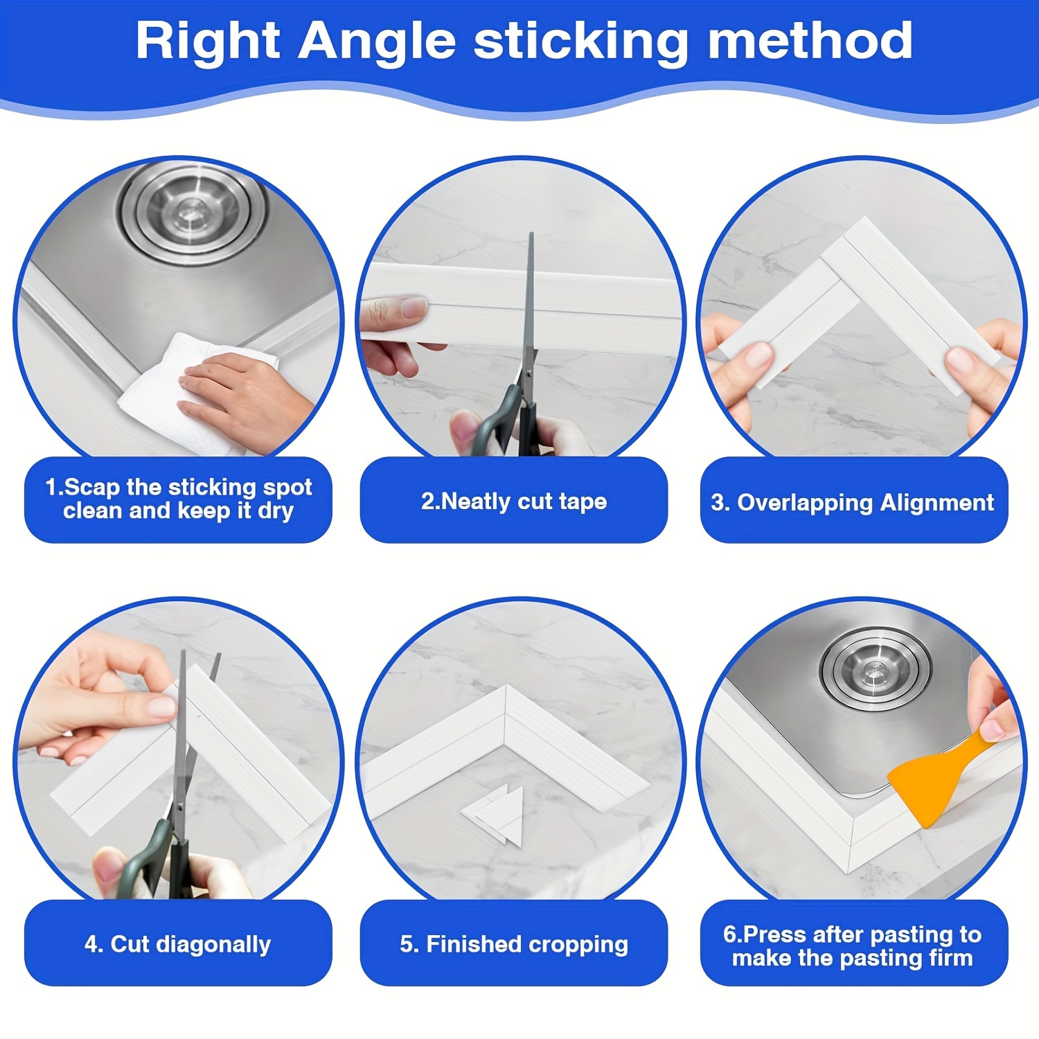 Self adhesive Acrylic Toilet Base Sealing Strip Waterproof - Temu