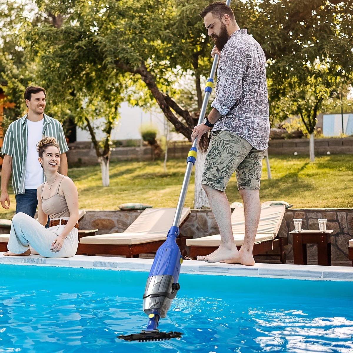 Handheld Portable Pool Cleaner Upgraded Suction - Temu