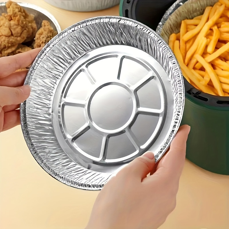 Aluminum Foil Pans Air Fryers Round Disposable Trays Bowls - Temu