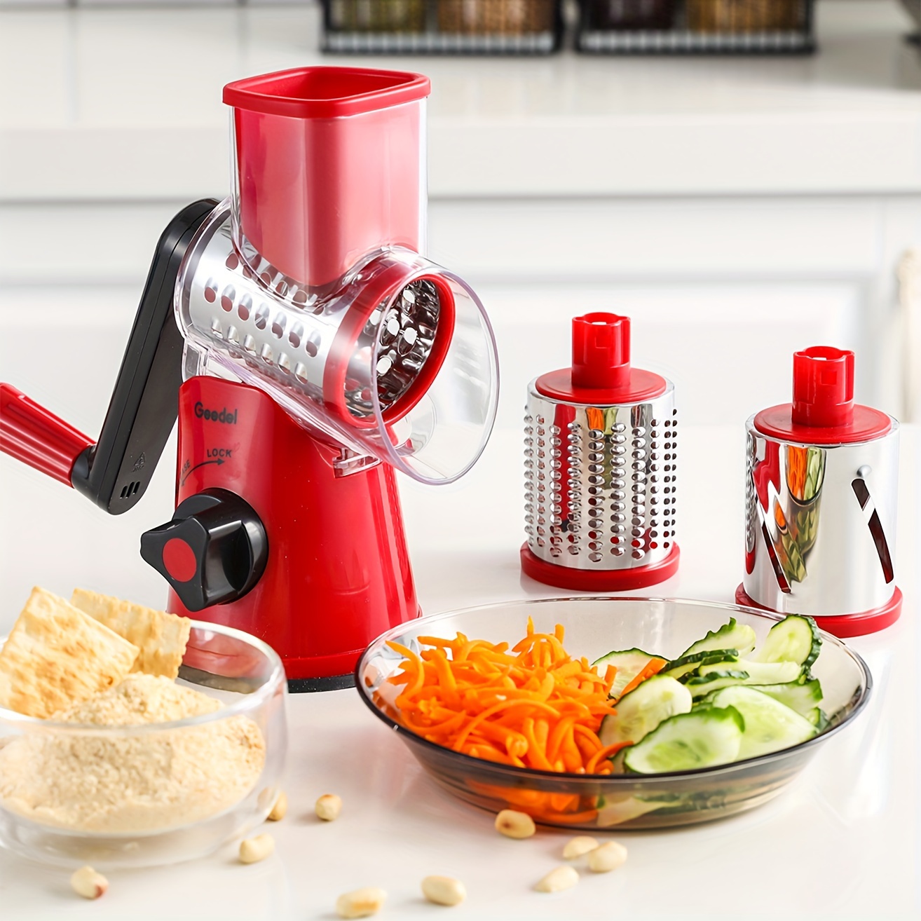 Automatic Rotary Cheese Grater Kitchen Mumisuto Electric Cheese ...