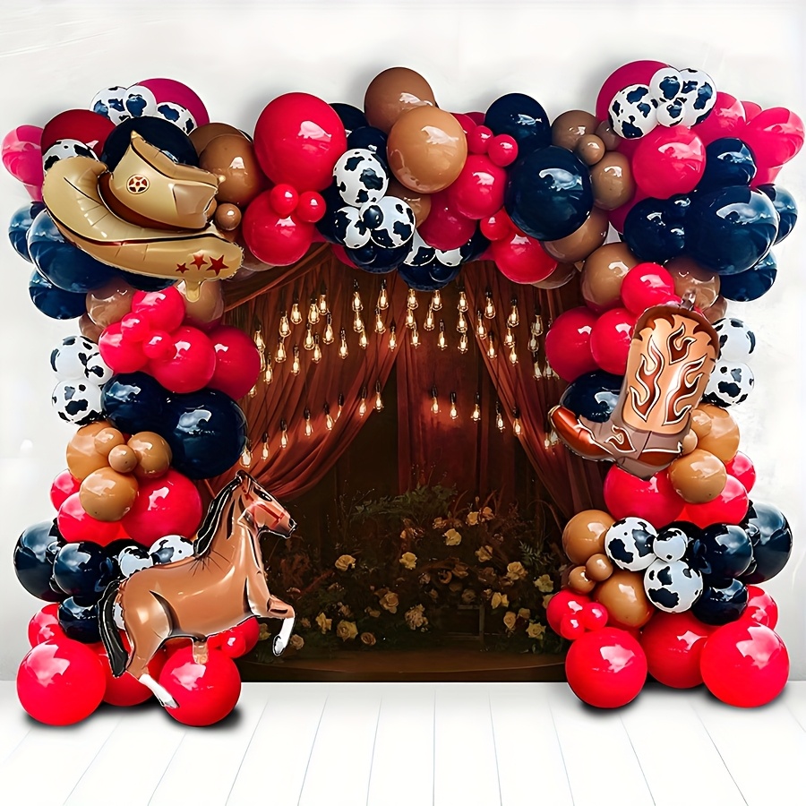 cowboy balloon arch sold on Temu United States