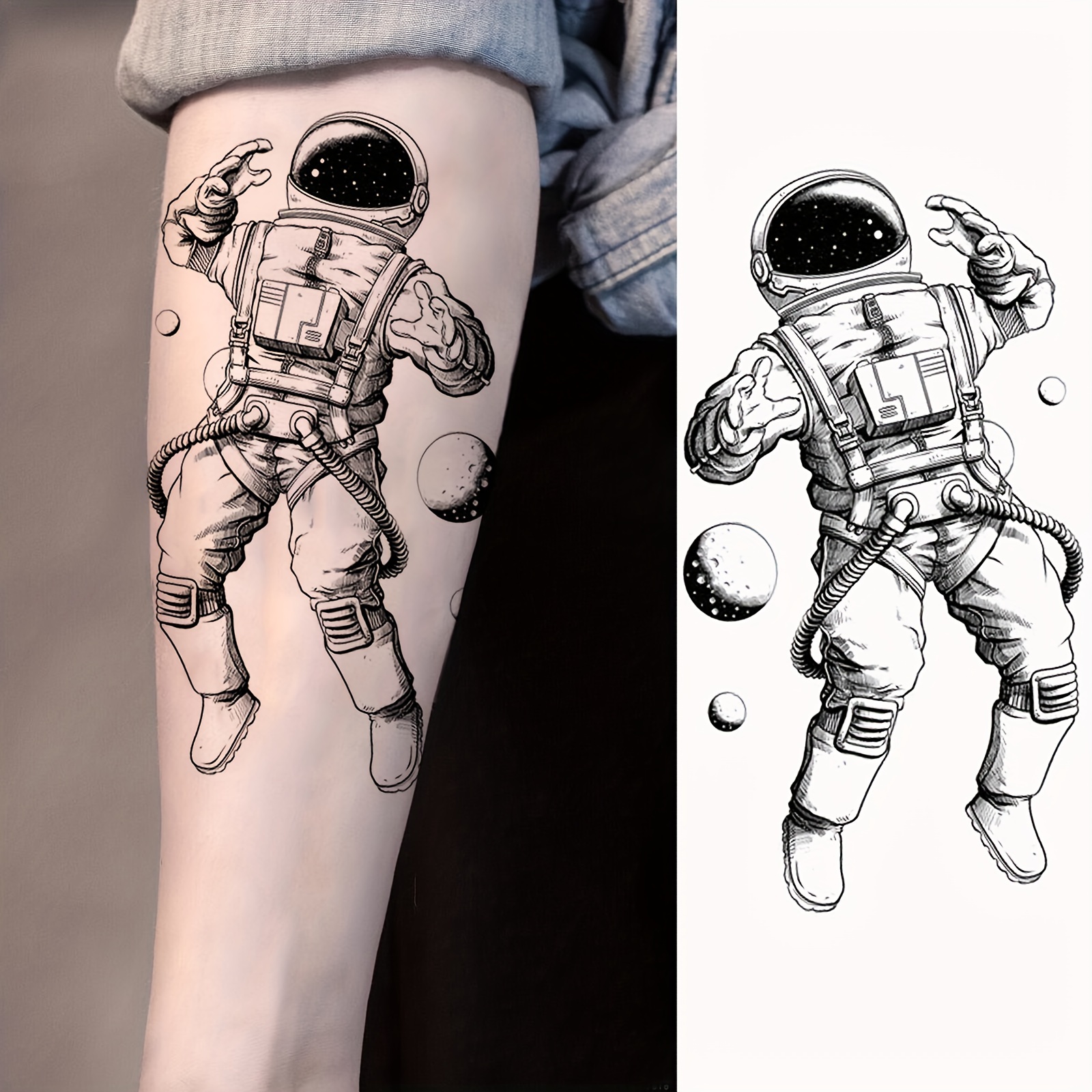 Tiny astronaut tattoo - Bronctattooaus.com