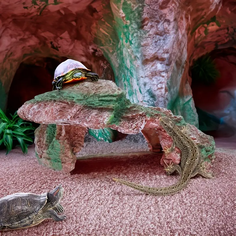 1pc Reptile Hide Cave For Tortoise Turtle Terrapin Sunbathing