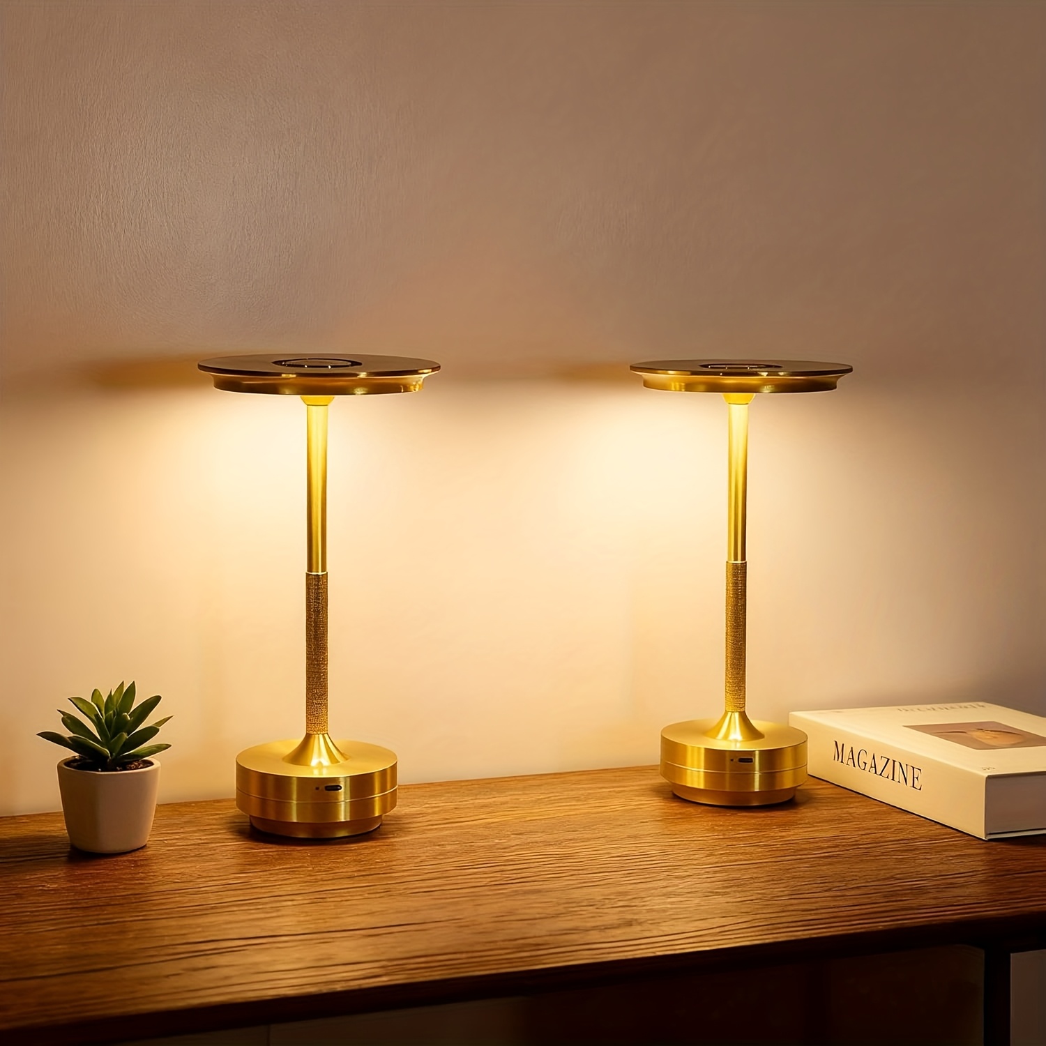 rechargeable touch lamp sold on Temu United States