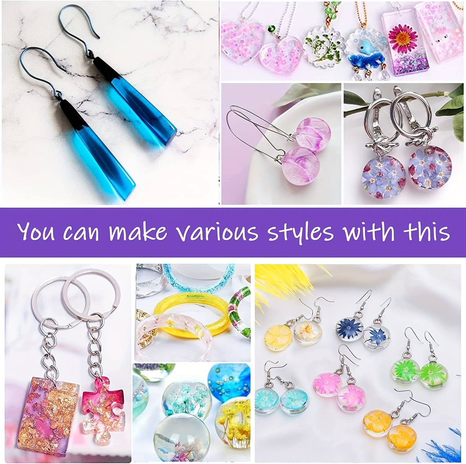 2pcs Set 122ml 242ml 500ml Epoxy Resin Kit Beginner Resin - Temu South ...