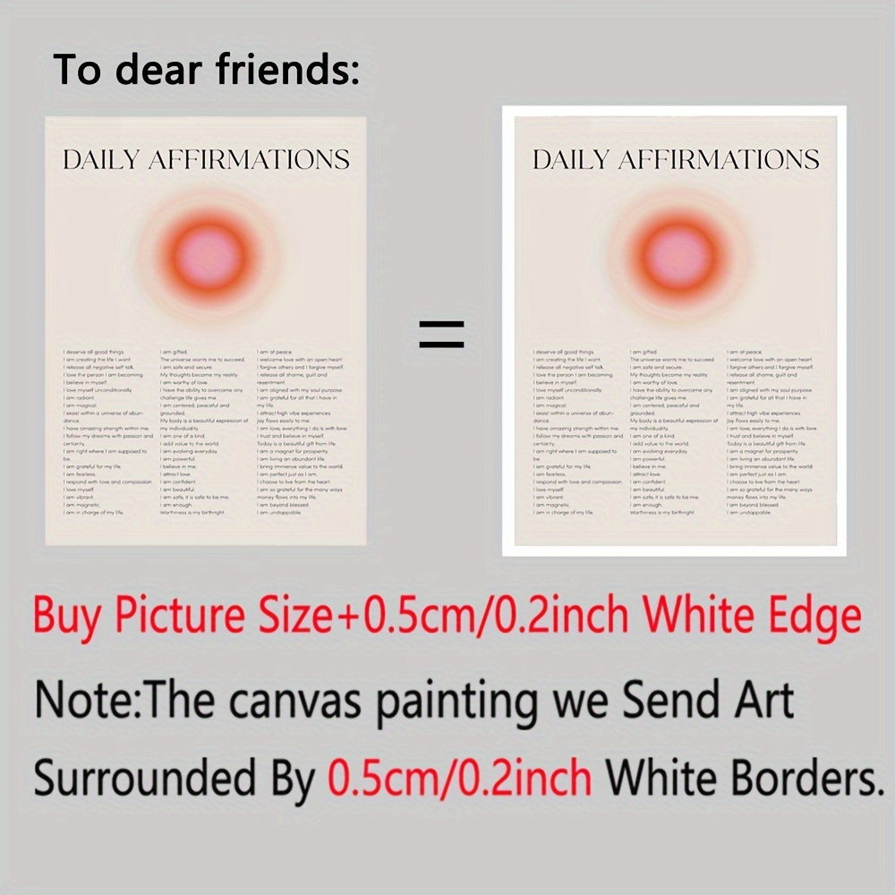 Unframed Motivational Quotes Wall Art Poster Positive Daily - Temu ...