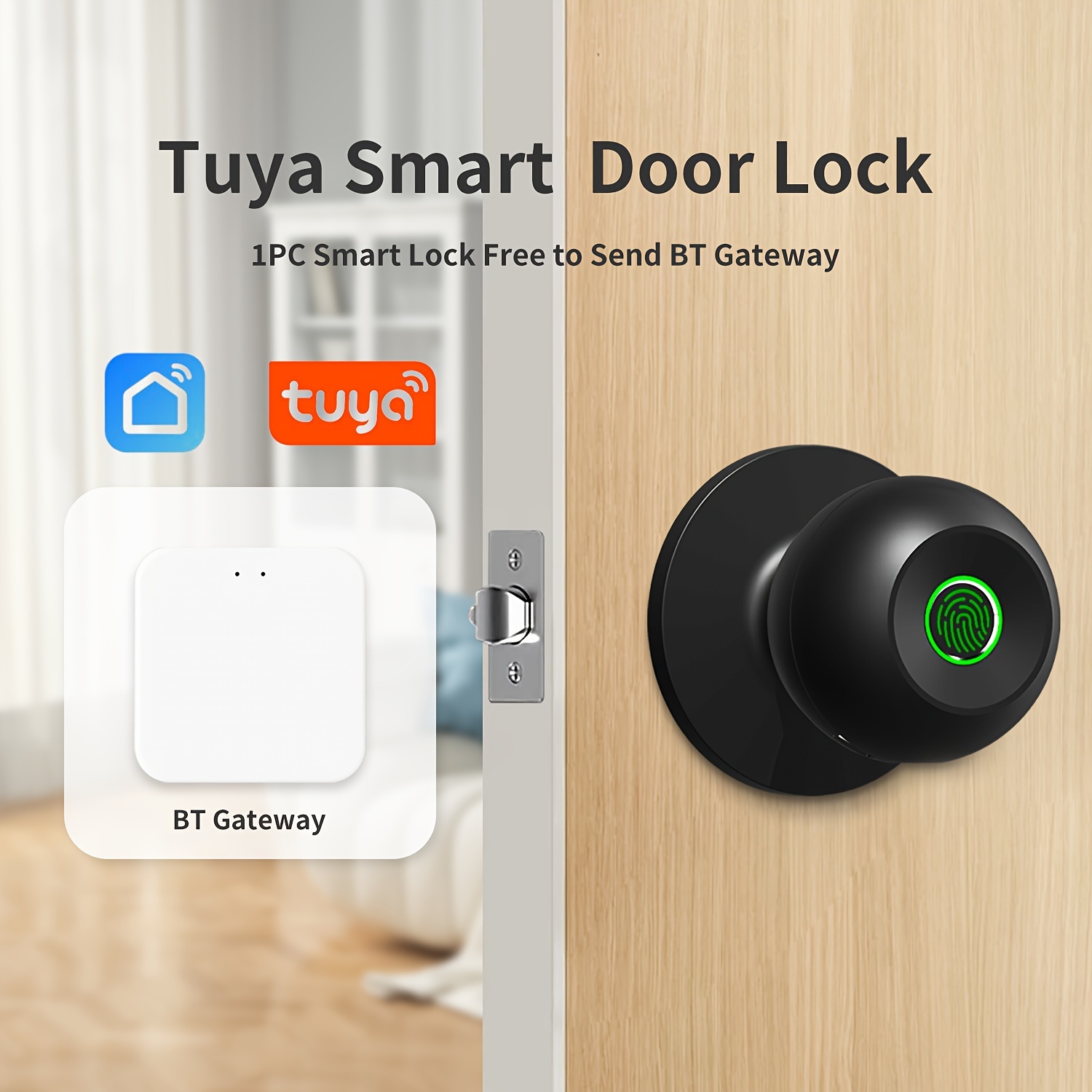 finger print door lock sold on Temu United States