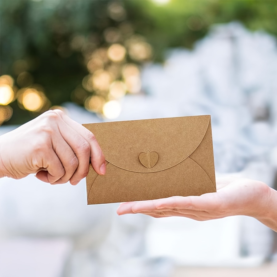 Vintage Kraft Paper Greeting Card Envelopes Self seal - Temu