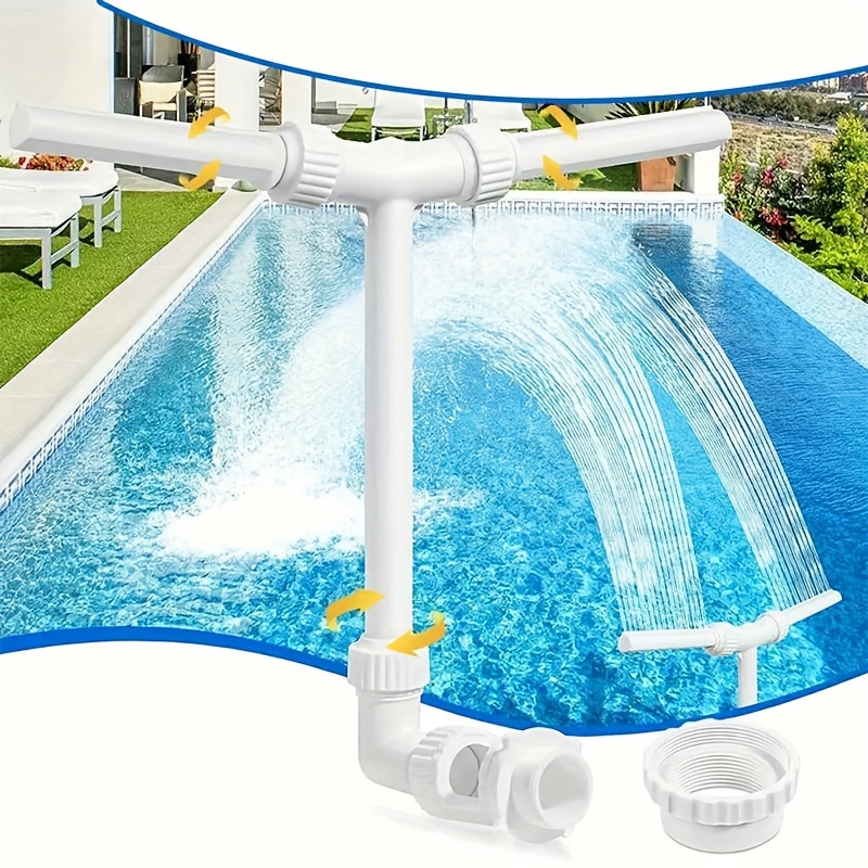 Adjustable Swimming Pool Waterfall Fountain Inground Pool - Temu