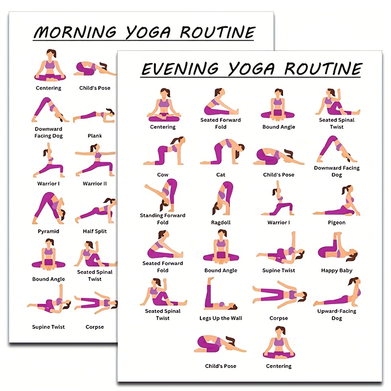 Yoga Poses And Names Chart For Beginners