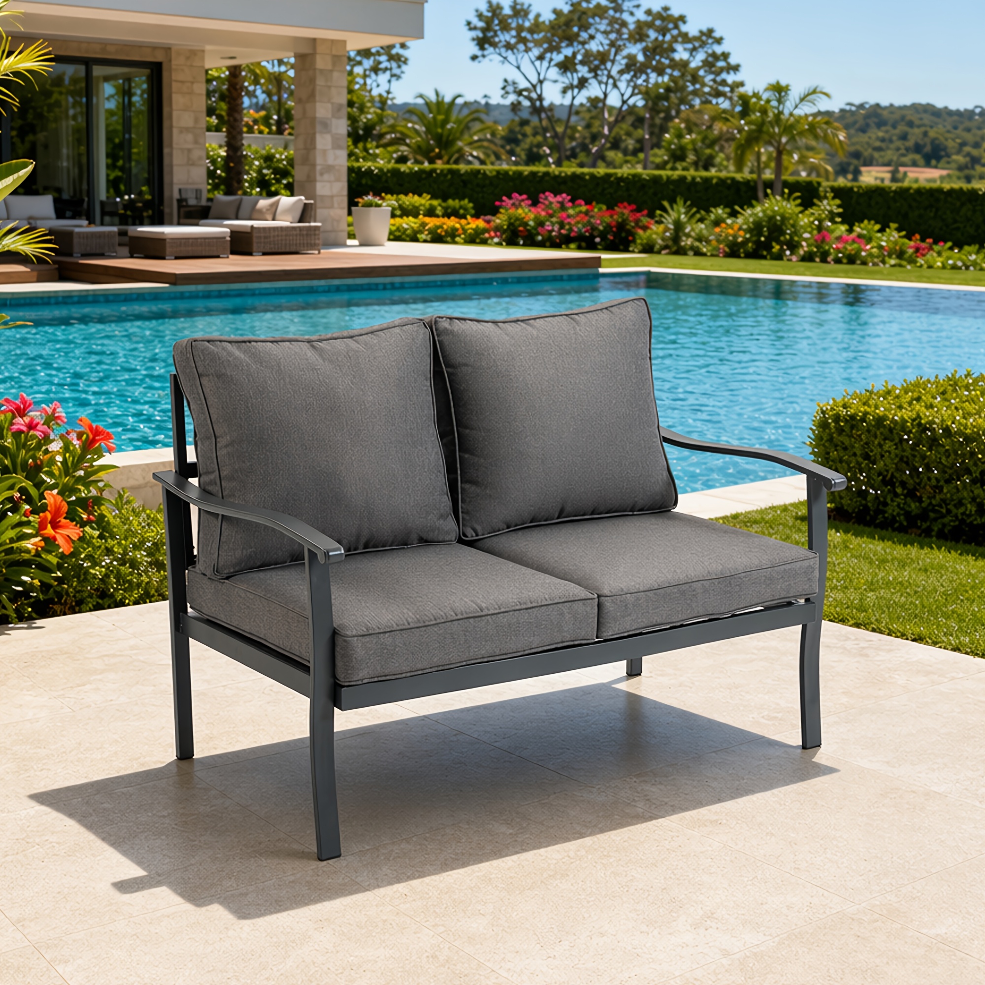 outdoor loveseat furniture sold on Temu United States
