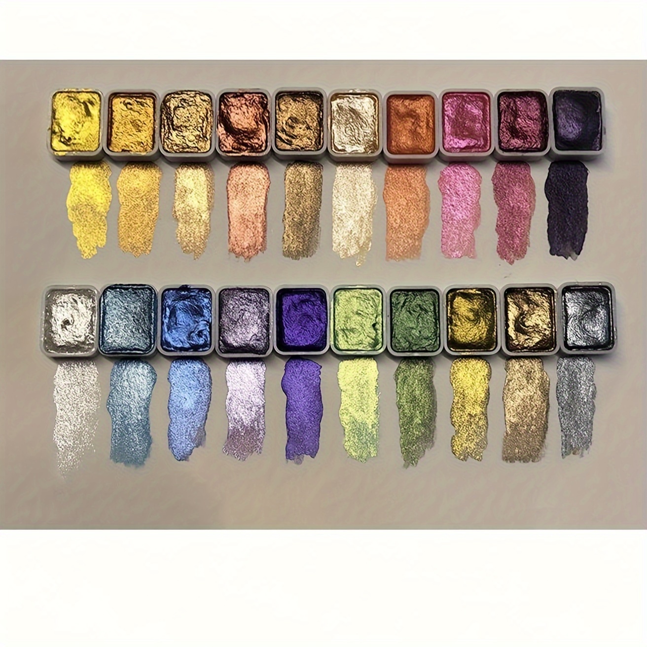 20 Colors Pearl Watercolor Pigment Solid Packaging - Temu