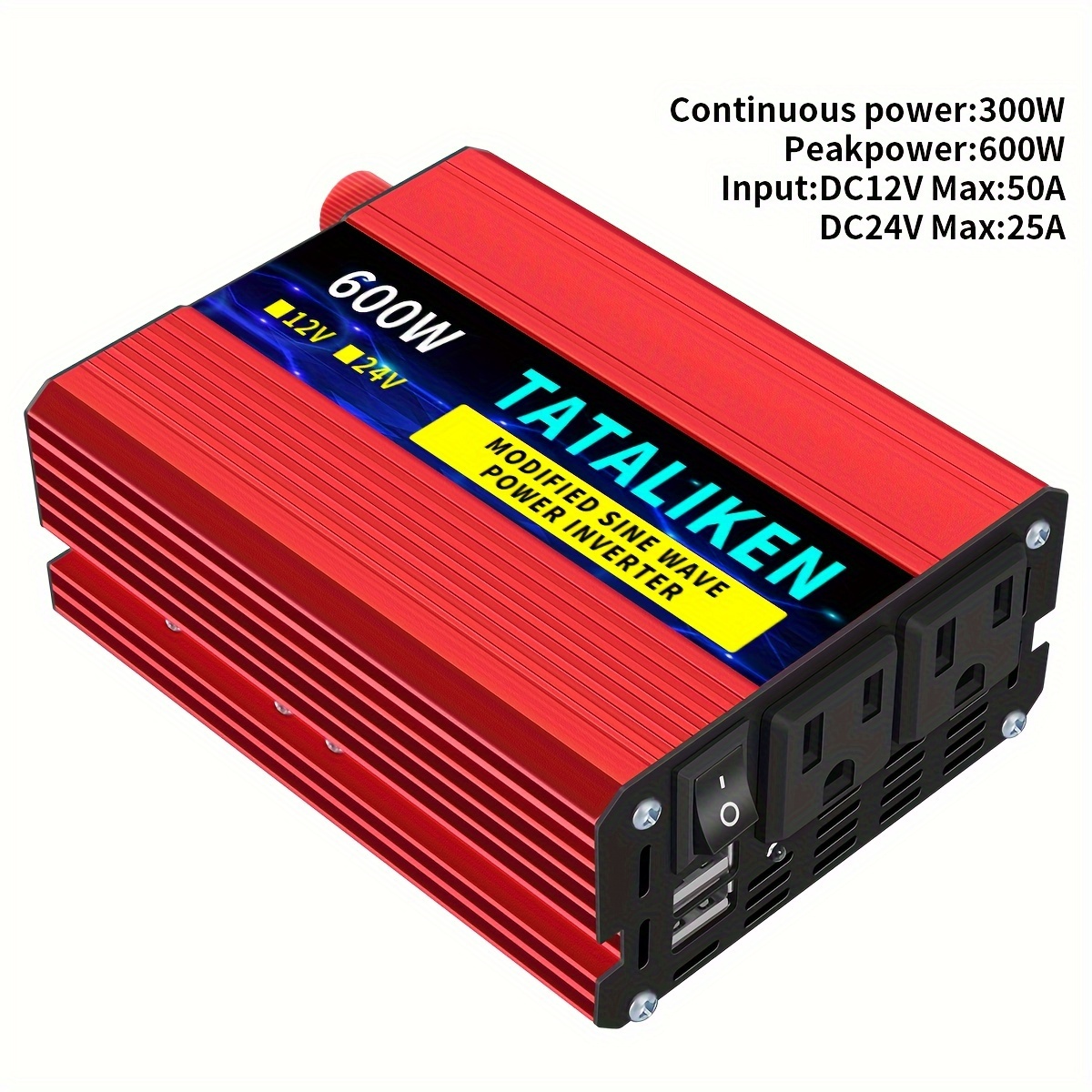 Modified Wave Vehicle Power Inverter 12v 110v Us Standard - Temu