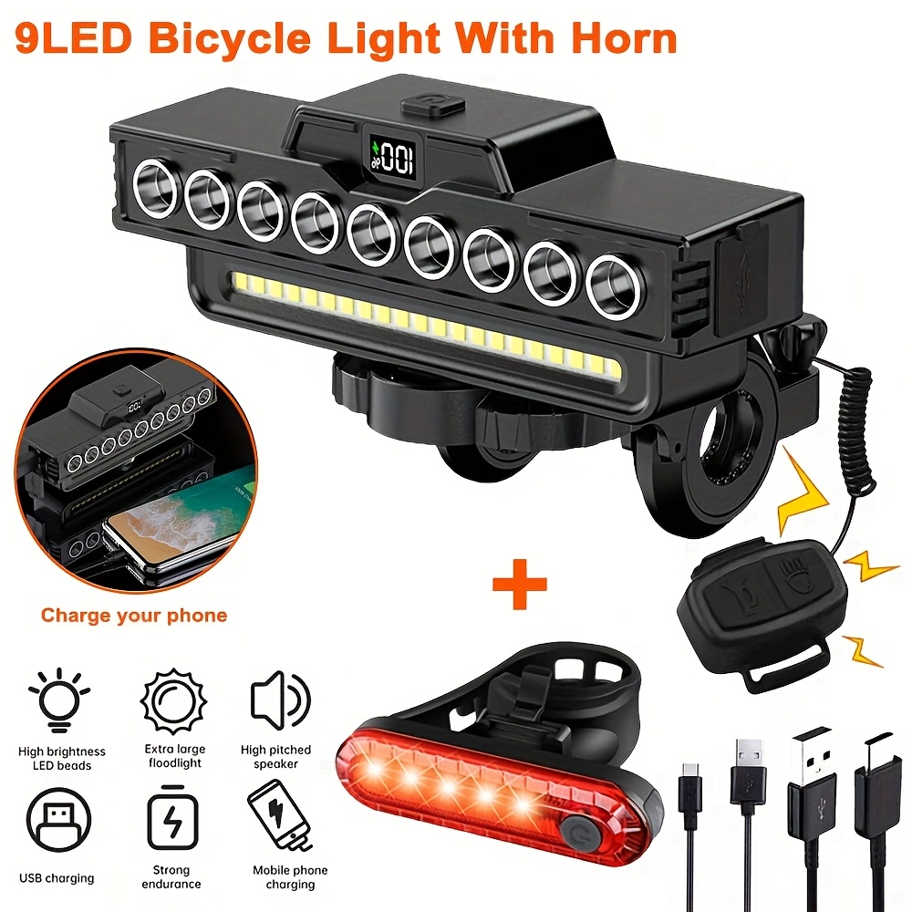 bicycle light sold on Temu United States