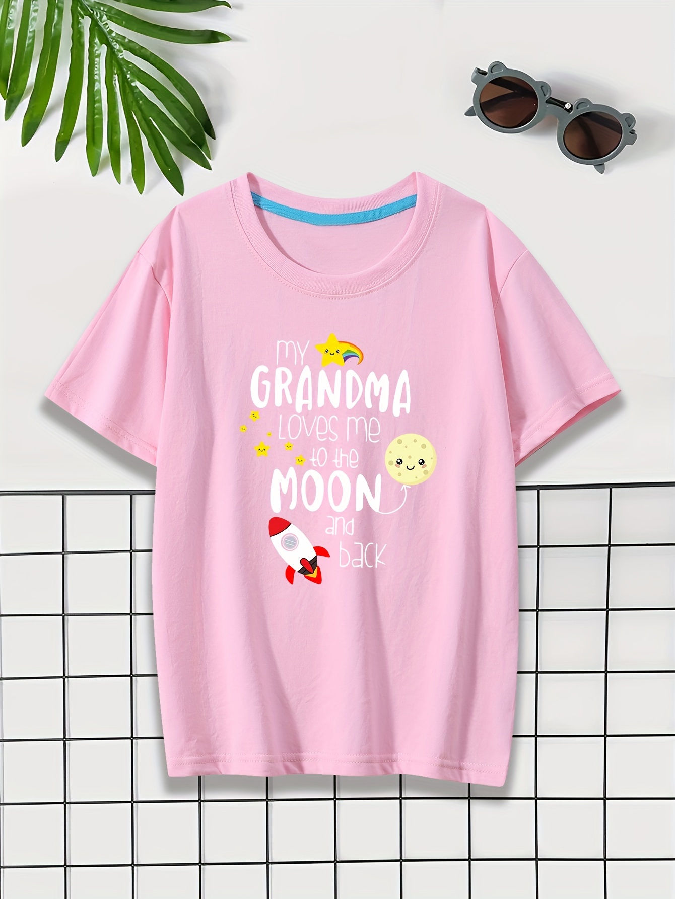 Crew Neck Short Sleeved T Shirt Comfy Top Pullover Grandma Temu Canada
