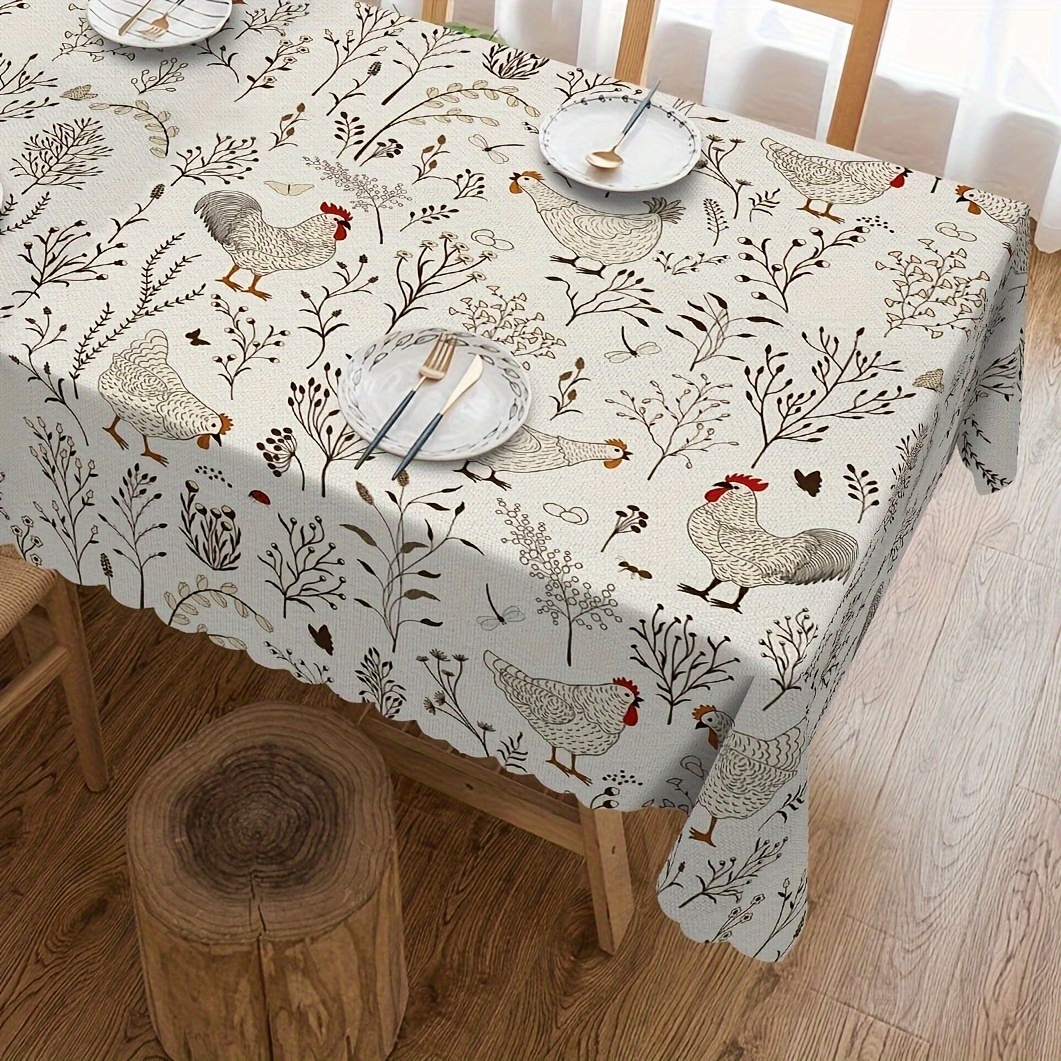 Boho Style Tablecloth Rustic Cream Sun Rainbow Stripes Table - Temu